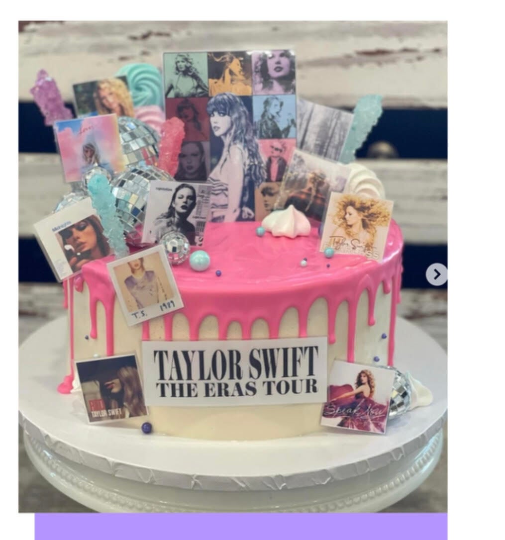 10" vanilla birthday cake (Taylor Swift) | Sweet Avenue Bake Shop