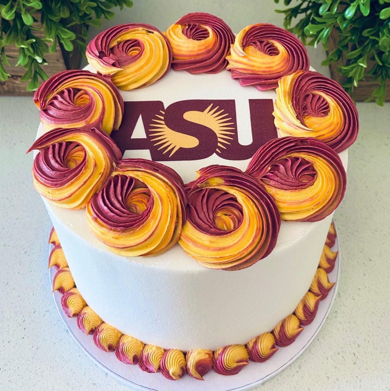 10" ASU graduation cake (chocolate birthday cake) | Sweet Avenue Bake Shop